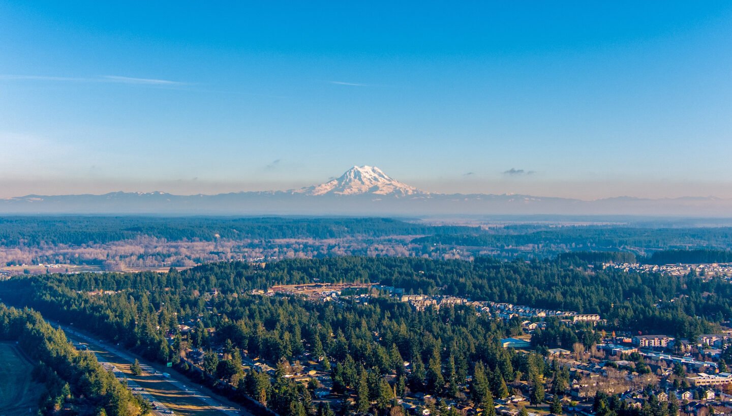 Mount Rainier From Above Lacey Washington In December Move To Tacoma Mount Rainier From Above Lacey Washington In December Move To Tacoma